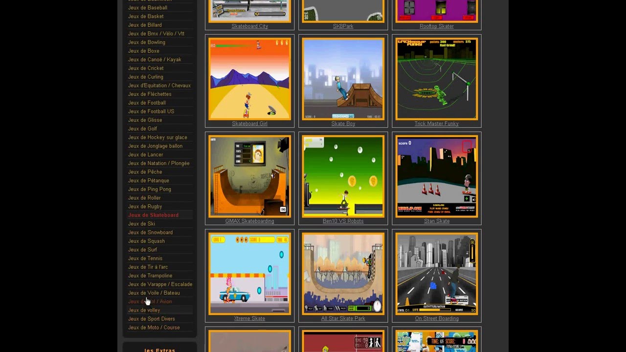 les meilleurs Jeux de sport gratuit en ligne sur www.10000-jeux ...