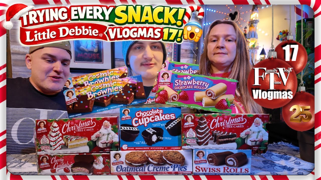 Trying EVERY Little Debbie Snack | Ultimate Vlogmas 17 Taste Test 🎄 ...
