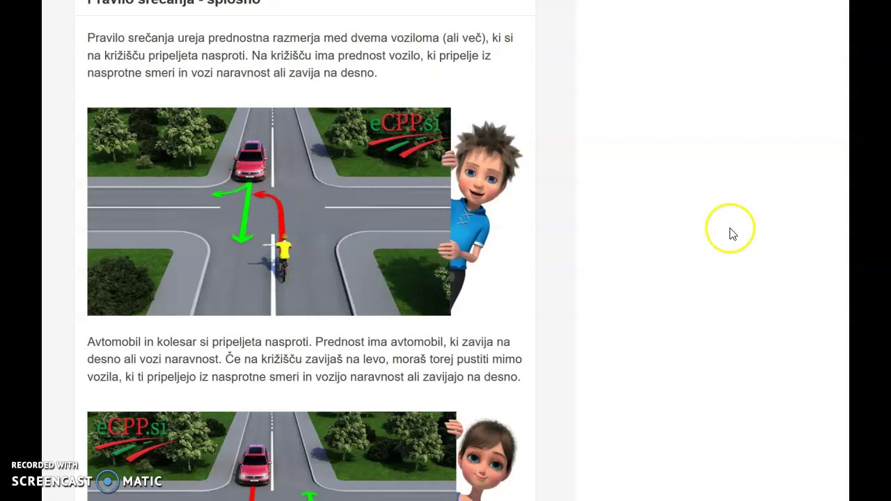 Desno pravilo in pravilo srečanja - YouTube