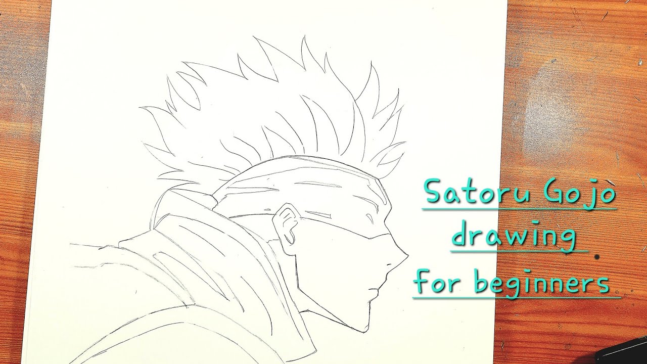How to draw Satoru Gojo from Jujutsu Kaisen | Step By Step | for ...