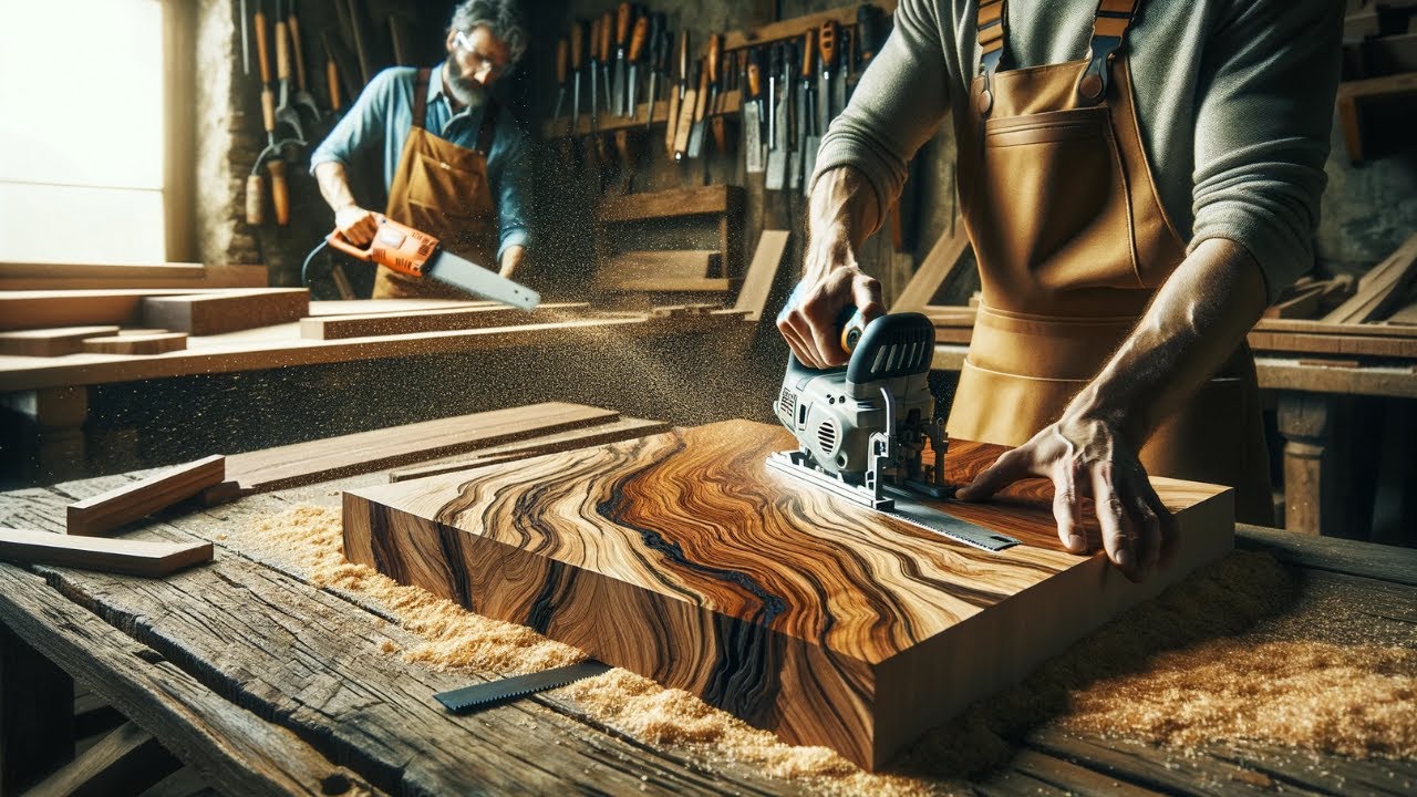 Woodworking factory, excellent design skills Unique beautiful table ...