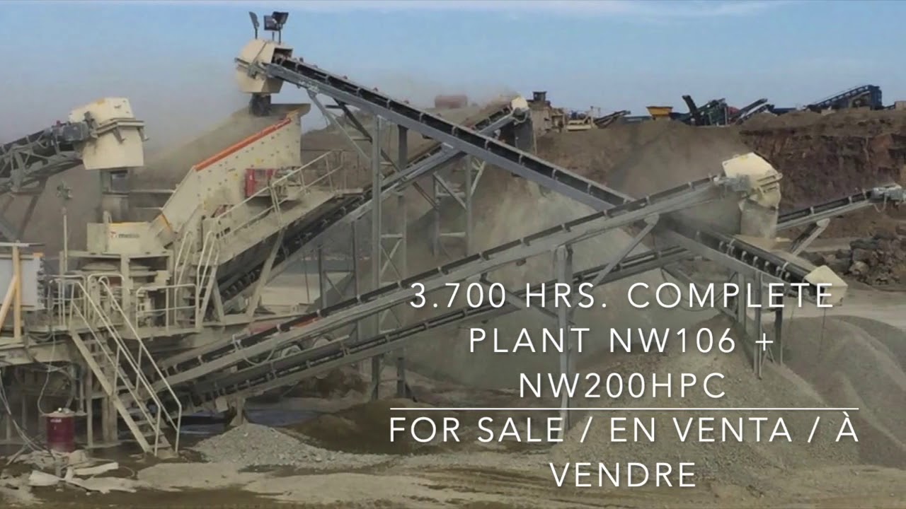 COMPLETE METSO NW PLANT 106 + HP200C - YouTube