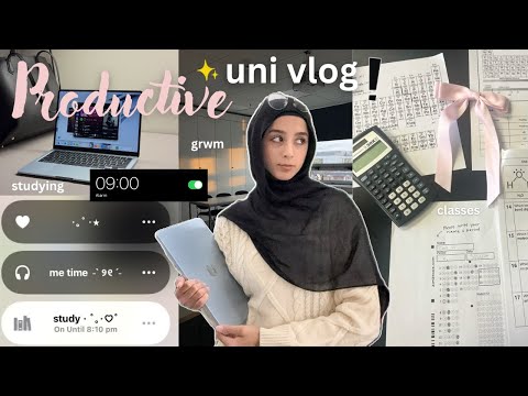 A Hijabi’s Chill & Productive Uni Day ⋆౨ৎ˚⟡˖ ||The Uni Diaries (20)