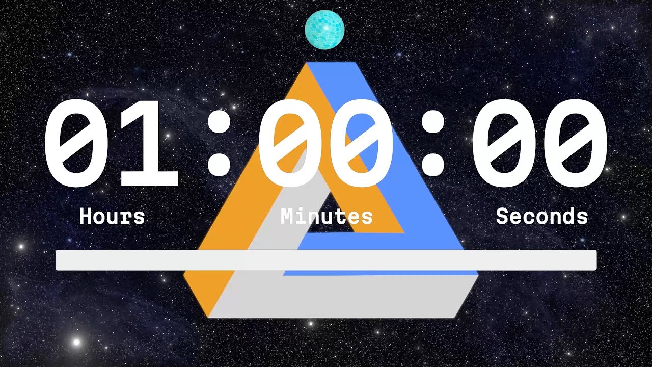 60-Minute (1-Hour) Countdown Timer - Penrose Triangle Dynamic Theme ...