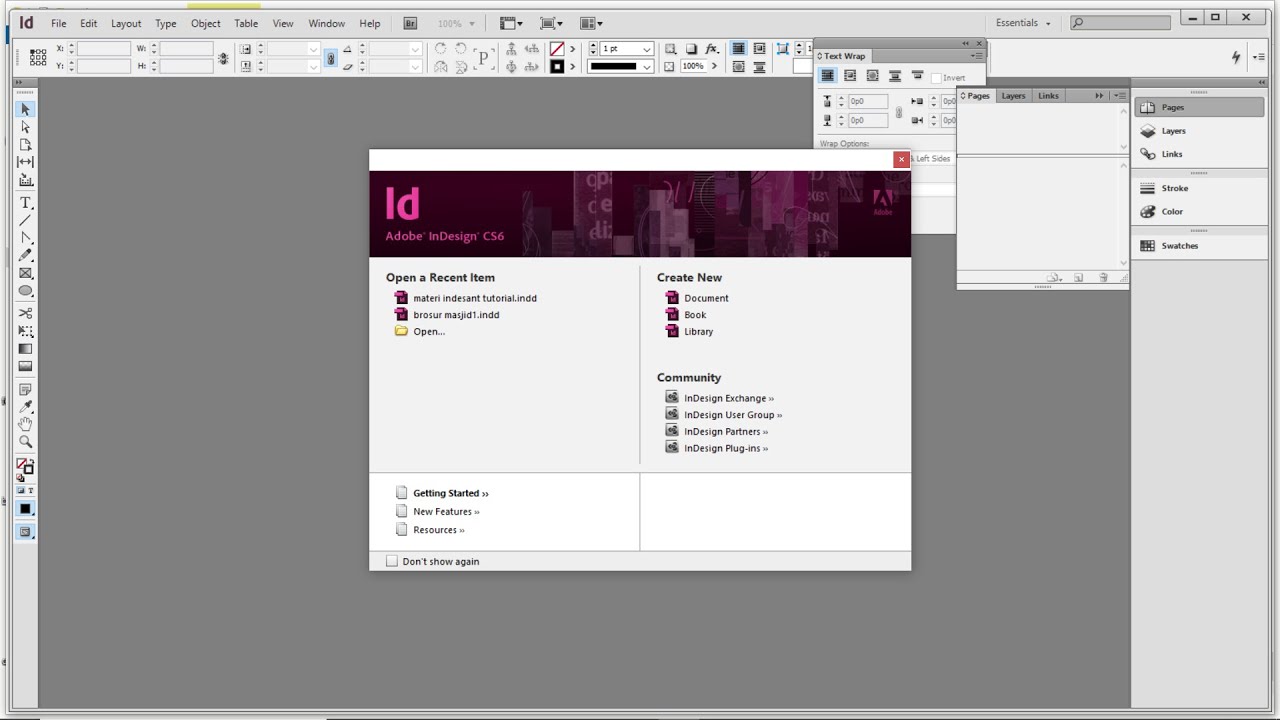Belajar InDesign dari dasar - YouTube
