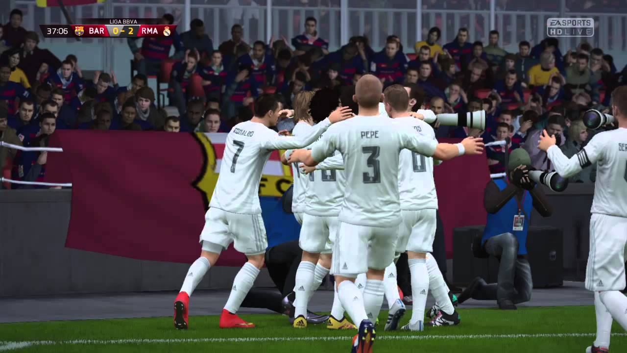 FIFA 16 Patada Inicial 0-2 BAR - RMA, 1ª mitad - YouTube