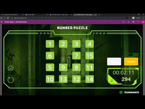 Power Apps Number Puzzle for Kids - YouTube