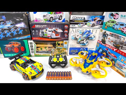 Unboxing Military Missile Truck,Rc Racing Expedite Stunt Car,Rc Stunt Drift Car,Police Car, Aircraft
