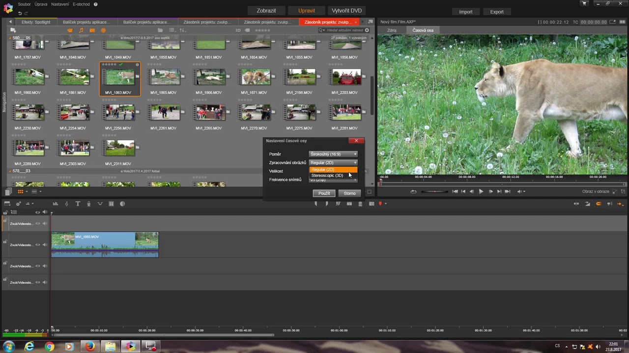 Pinnacle Studio 20 Ultimate - 3d video nastavení - YouTube