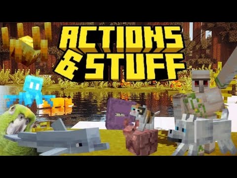 Action & Stuff | Minecraft Bedrock animaciones [TEXTUREPACK] - YouTube