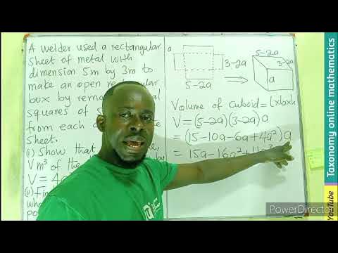 Calculus 3: How to find the Maximum Volume of a Rectangular box (Application of Differentiation ...