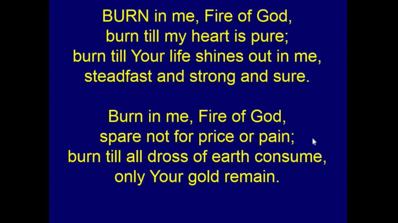 Burn in me fire of God • Margaret Clarkson, Frank Fortunato - YouTube