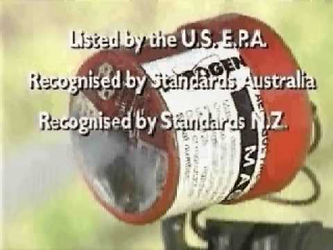 Pyrogen Aerosol firefighting agent - YouTube