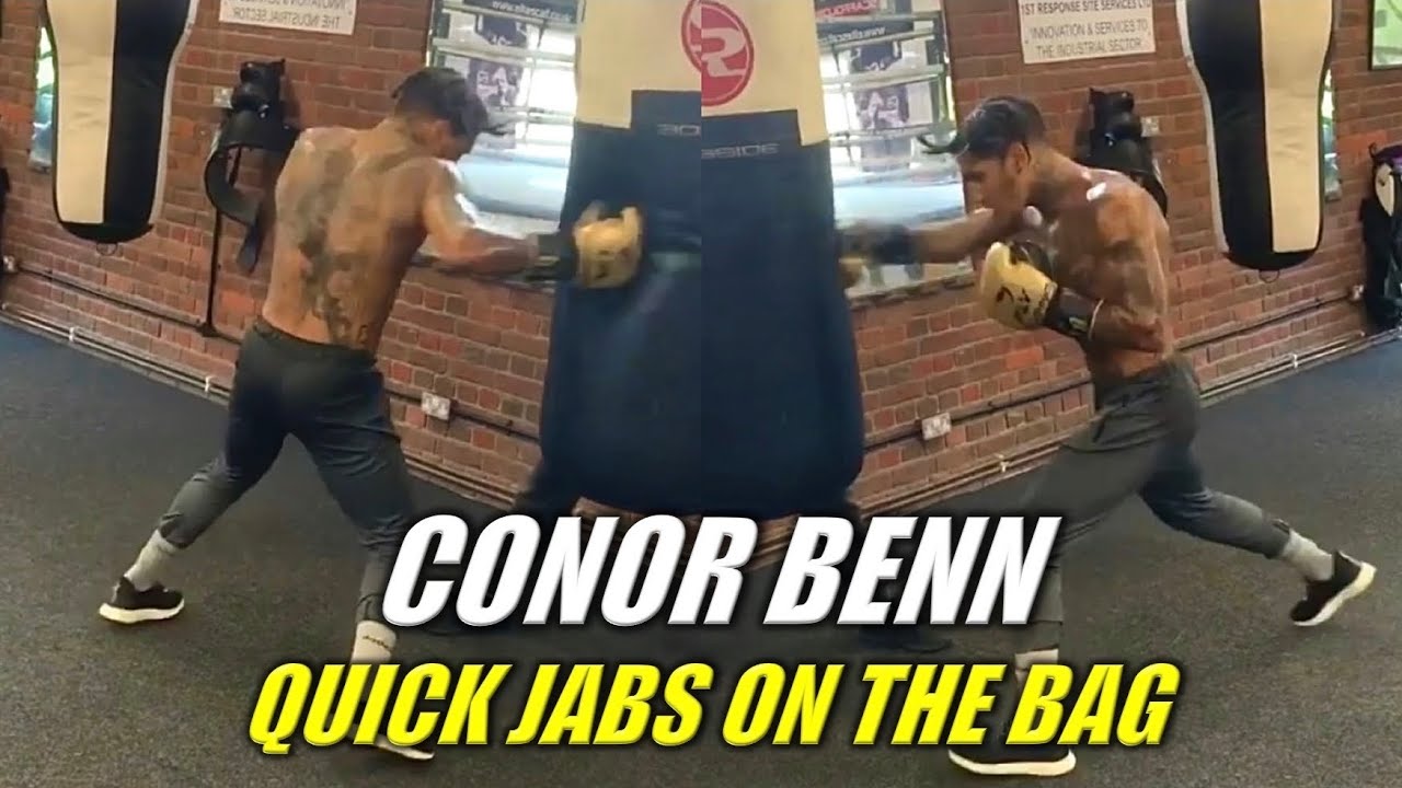 Conor Benn Quick Jabs on the Bag - YouTube