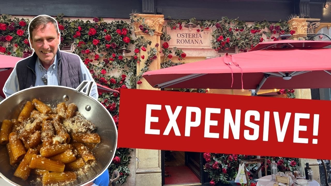 Reviewing a VERY EXPENSIVE ITALIAN RESTAURANT - OSTERIA ROMANA! - YouTube
