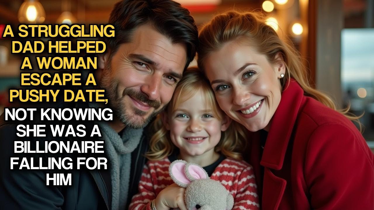 Struggling Dad Helped A Woman Escape A Pushy Date, Not Knowing She Was A Billionaire Falling For ...