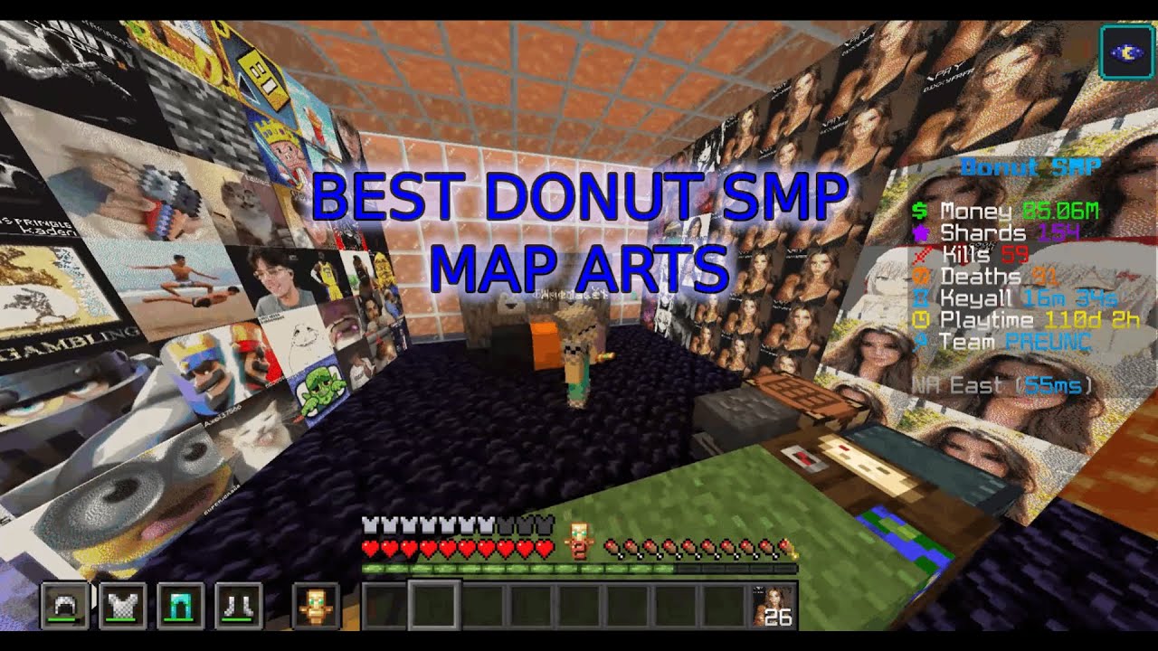 BEST MAP ARTS IN DONUT SMP - YouTube