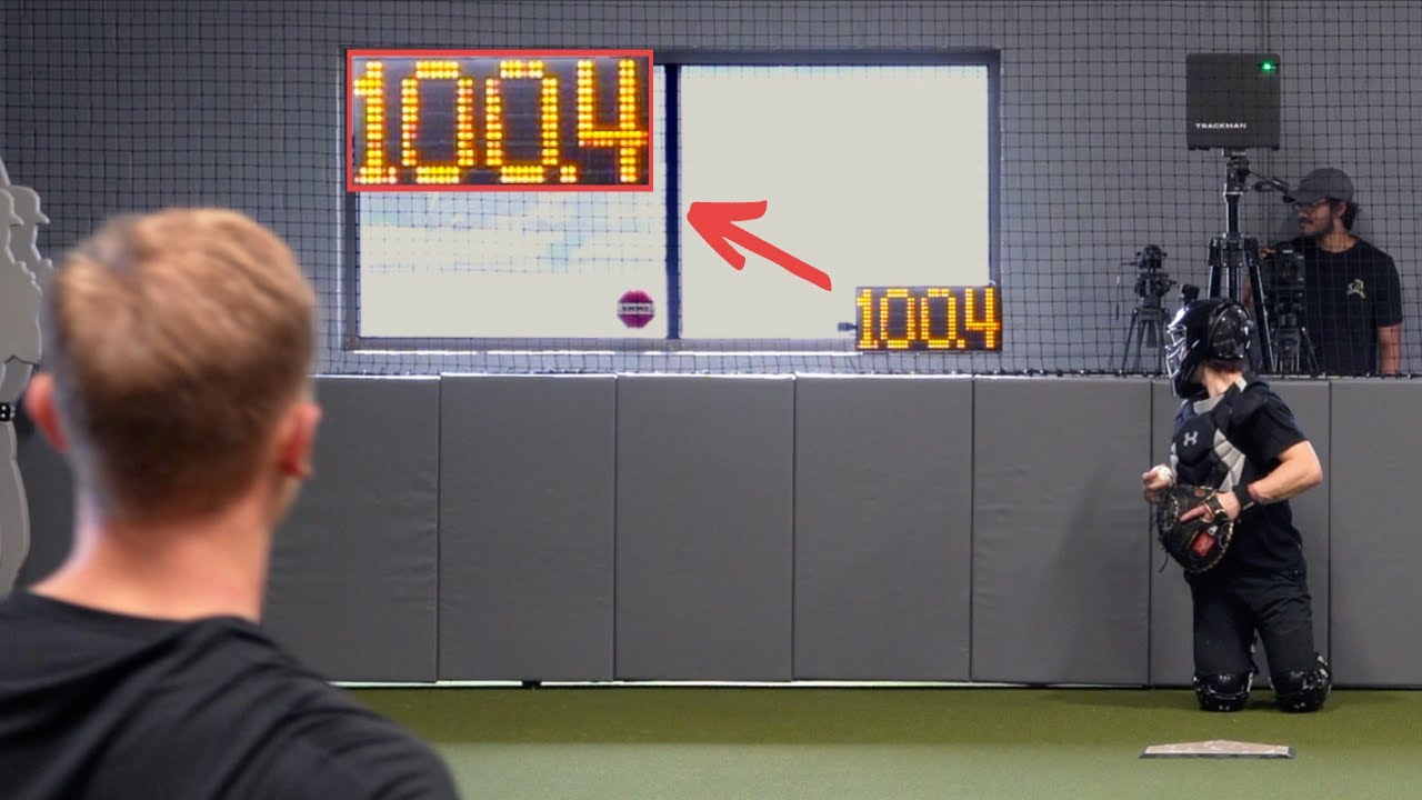MLB Pitcher Throwing 100+ MPH In A Bullpen - YouTube
