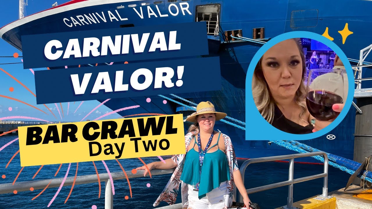 Bar Crawl Bonanza: Exploring the Best Bars on the Carnival Valor - YouTube