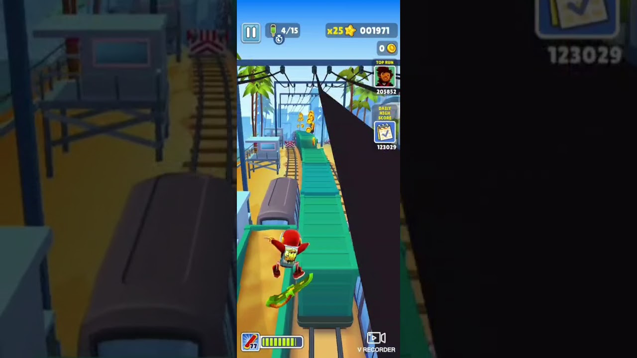 Subway surfers | not touching the ground for 1:06 - YouTube