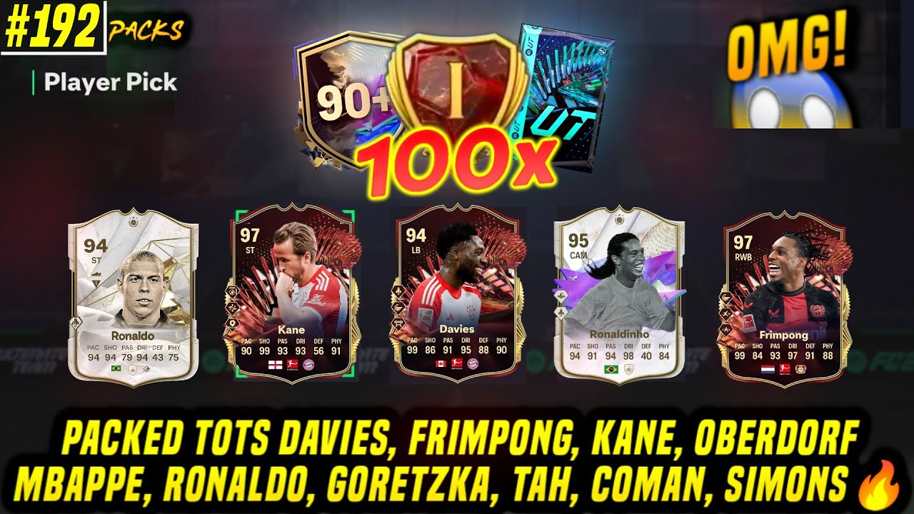 OMG! PACKED TOTS DAVIES, SIMONS, MBAPPE, TAH - OPENING 100x WEEKEND ...