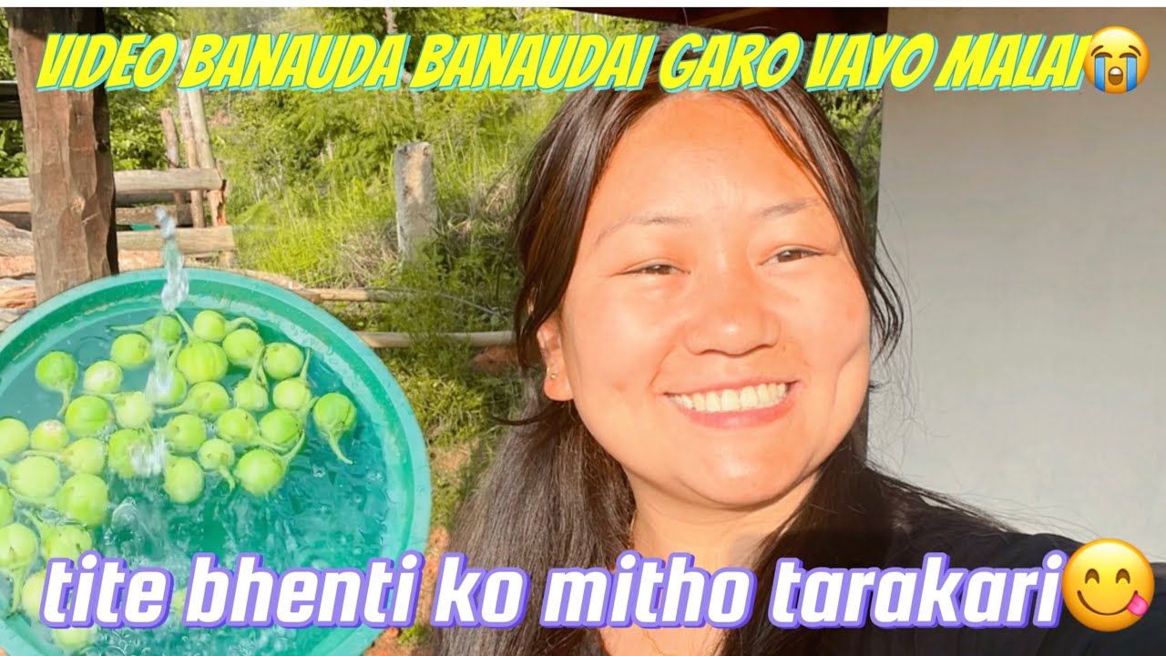 video banauda banaudai k vayo yasto malai😭 // sijan ko tarakari titey ...