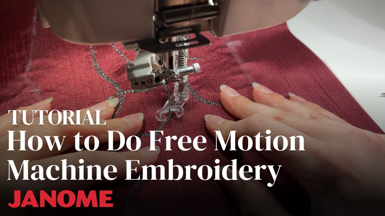 How to Do Free Motion Machine Embroidery - YouTube