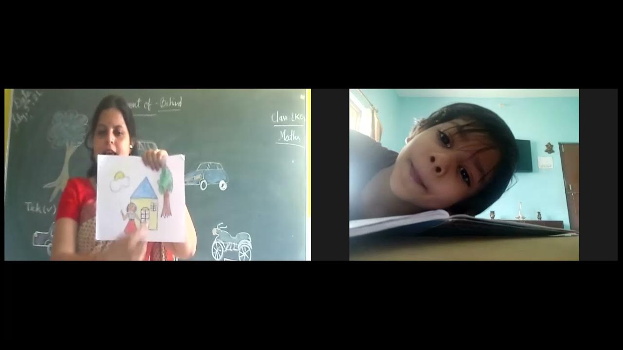 Class- LKG /Maths/ Positions/ In front of - Behind - YouTube