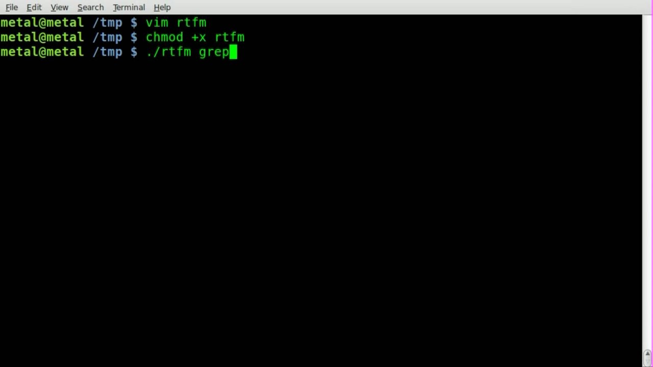 Rtfm Script Bash Linux Youtube 2208