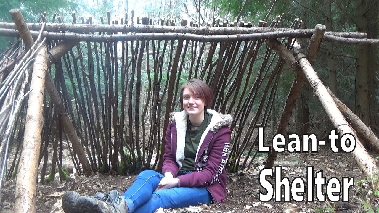 Lean-To Bushcraft Survival Shelter - YouTube