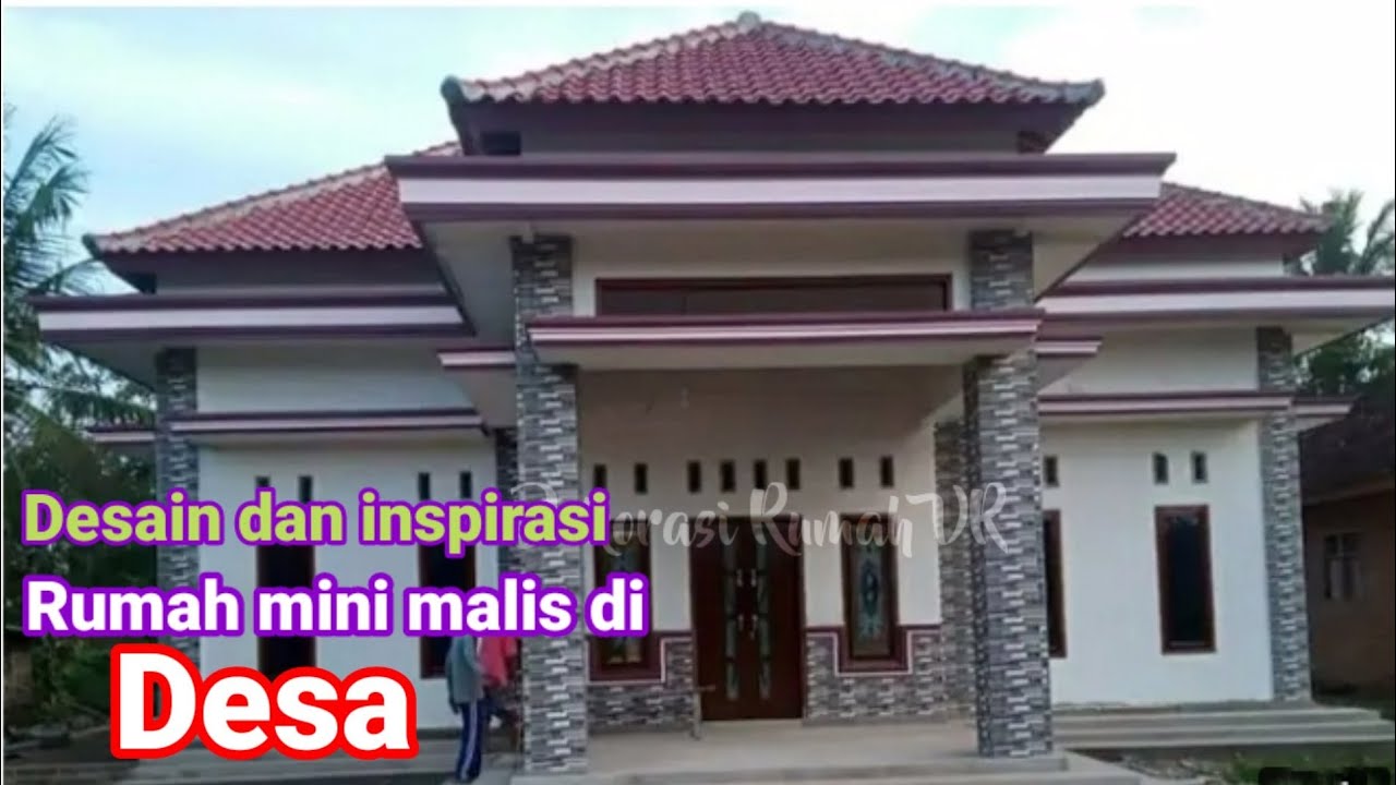contoh rumah mini malis di desa - YouTube
