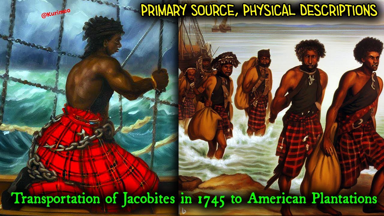 Very Diverse 1745 & 1747 Ship Manifest Of Jacobite Prisoners / Slaves ...