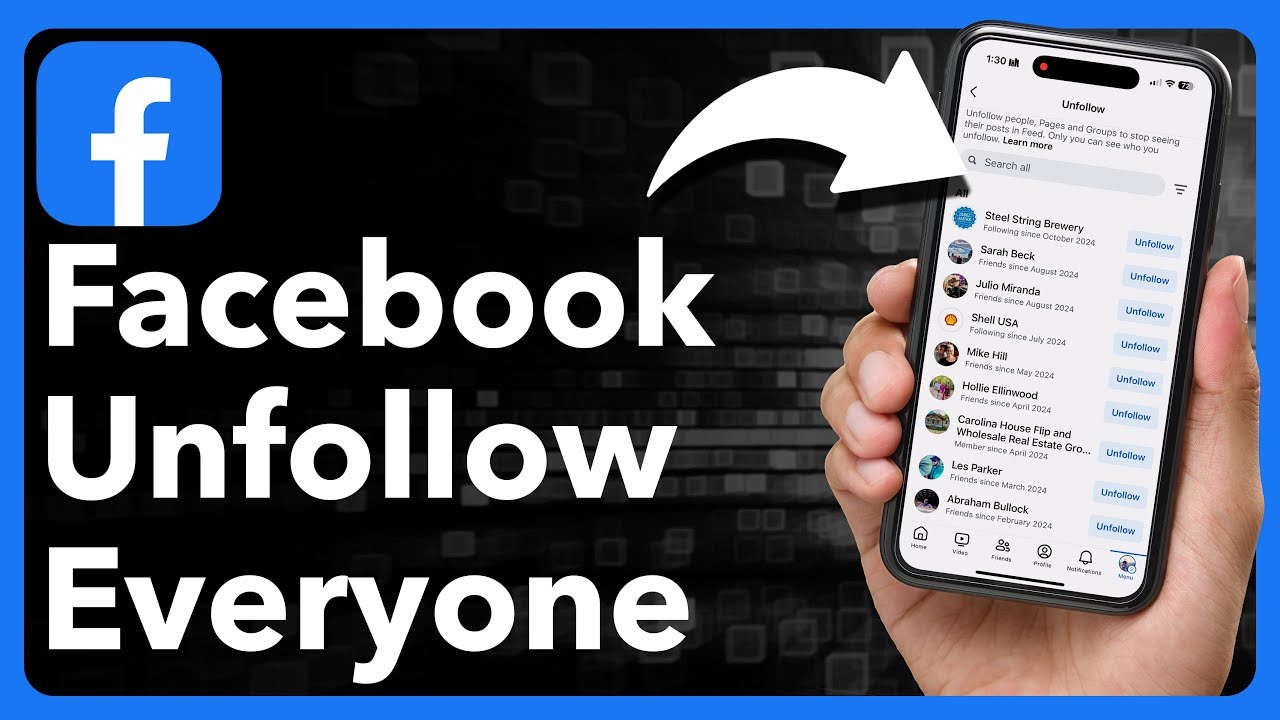 How To Unfollow Everyone On Facebook - YouTube