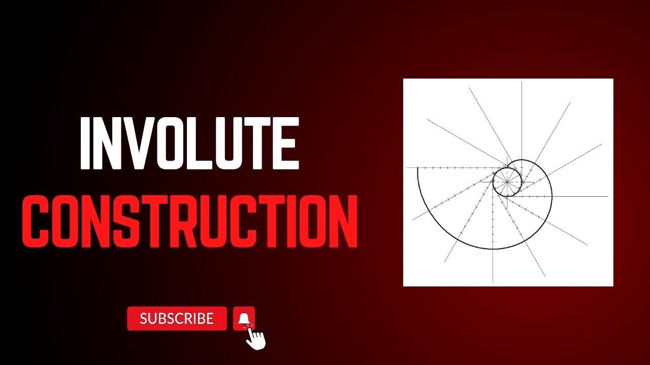 Involute of a Circle Engineering Drawing - YouTube
