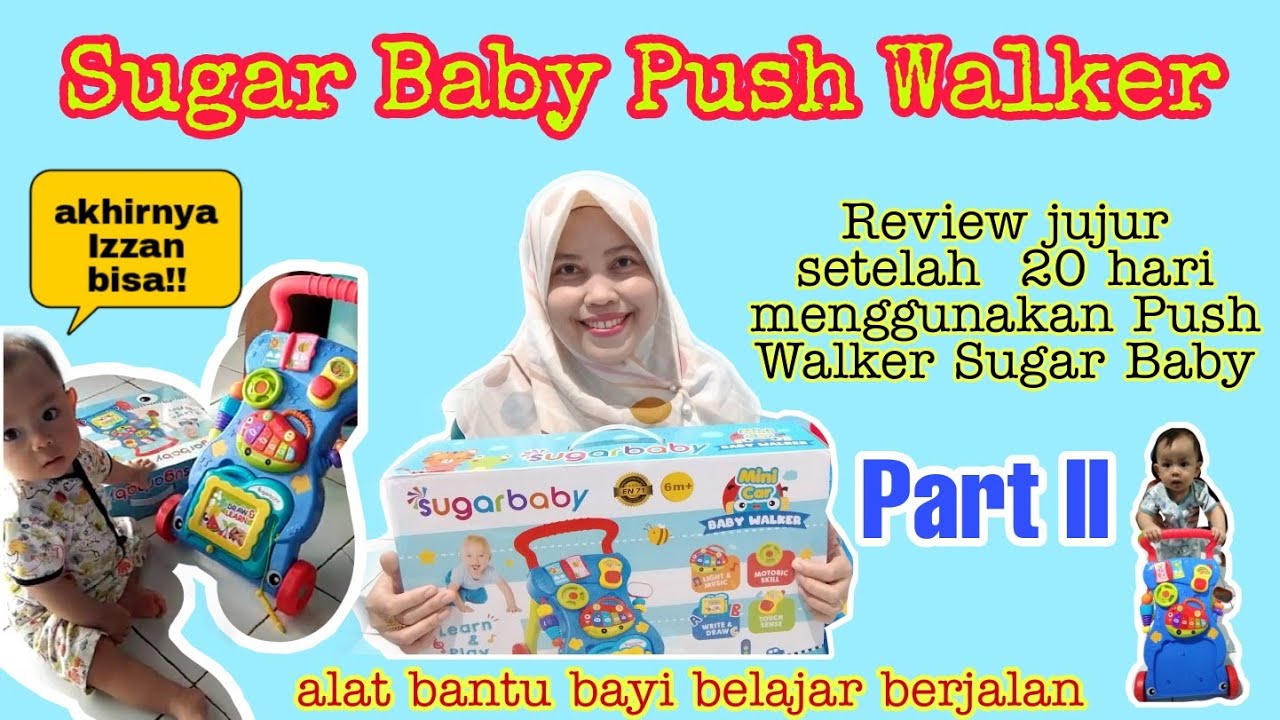 Review Baby Push Walker Part II | Sugar Baby Mini Car Push Walker ...