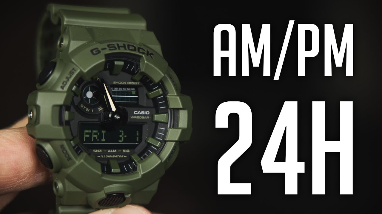 Comment Ajuster AM PM Ou 24h Sur Une Montre Casio G Shock YouTube