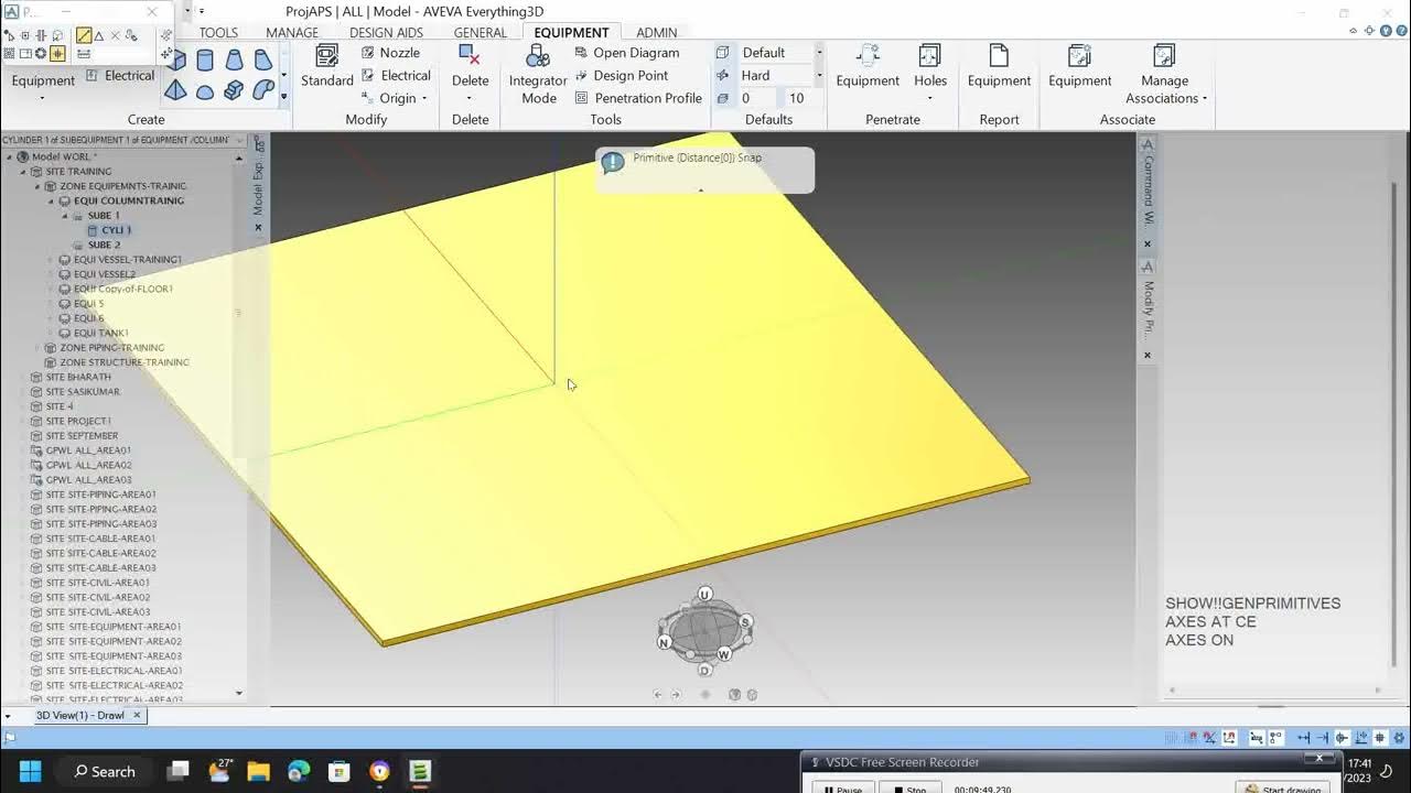 Aveva E3D EQUIPMENT COLUMN MODELLING PART 1 - YouTube