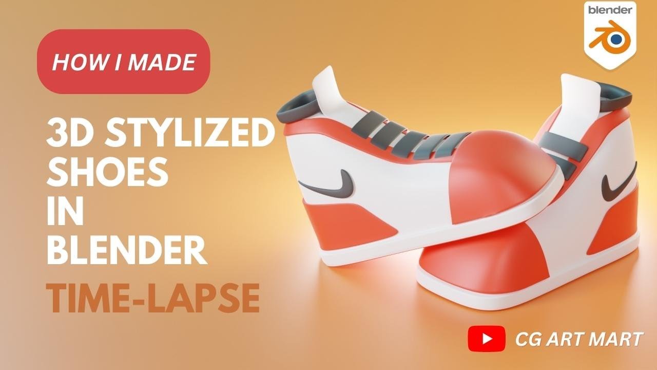 Modeling a cool 3D Stylized Shoe for my Character In Blender. - YouTube