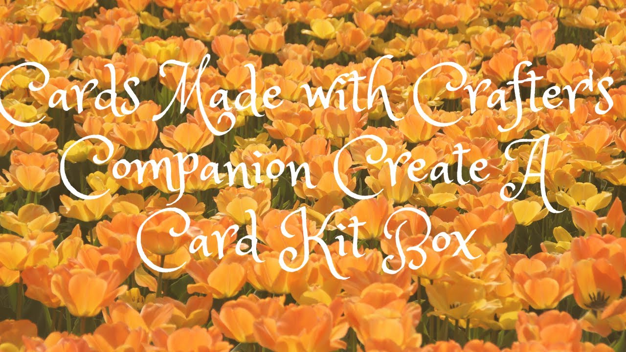 Cards Made with Crafter's Companion Create A Card Kit Box - YouTube