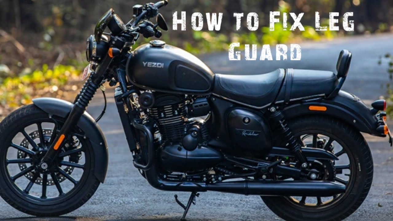 How to Fix Crash Guard Yezdi Roadster. leg guard instl #diy # ...