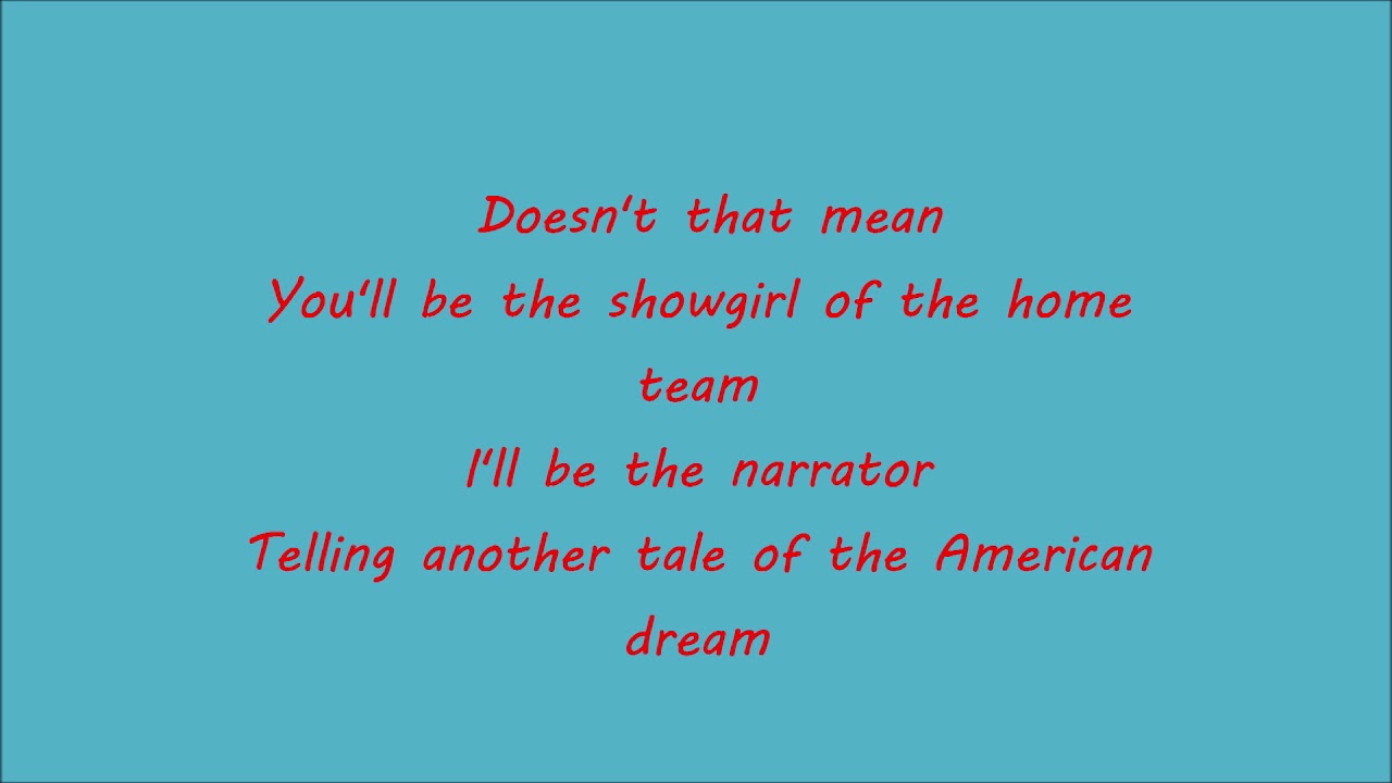 Dear Maria, Count me in all time low LYRICS - YouTube