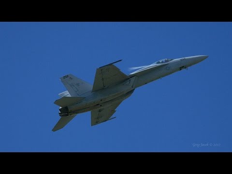 F/A 18F Super Hornet Demo 700 MPH High Speed Pass in 5.1 Surround Sound Video (4K)