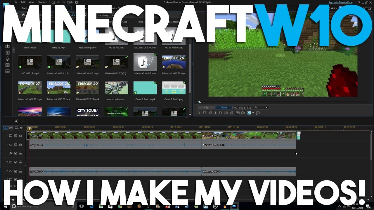 How I Make my Minecraft Videos! (Software, Settings, etc.) - YouTube