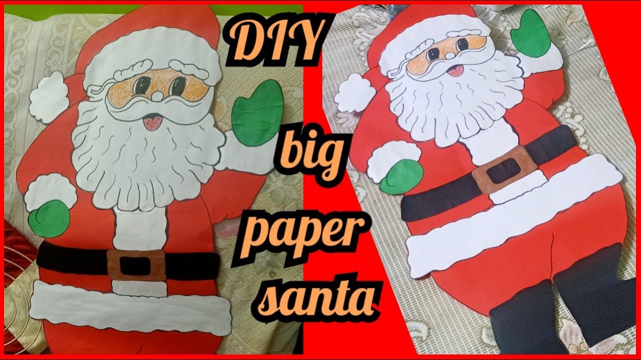 DIY HOW TO MAKE SANTA CLAUS FROM PAPER/CHRISTMAS DECORATION IDEAS/MAKE ...