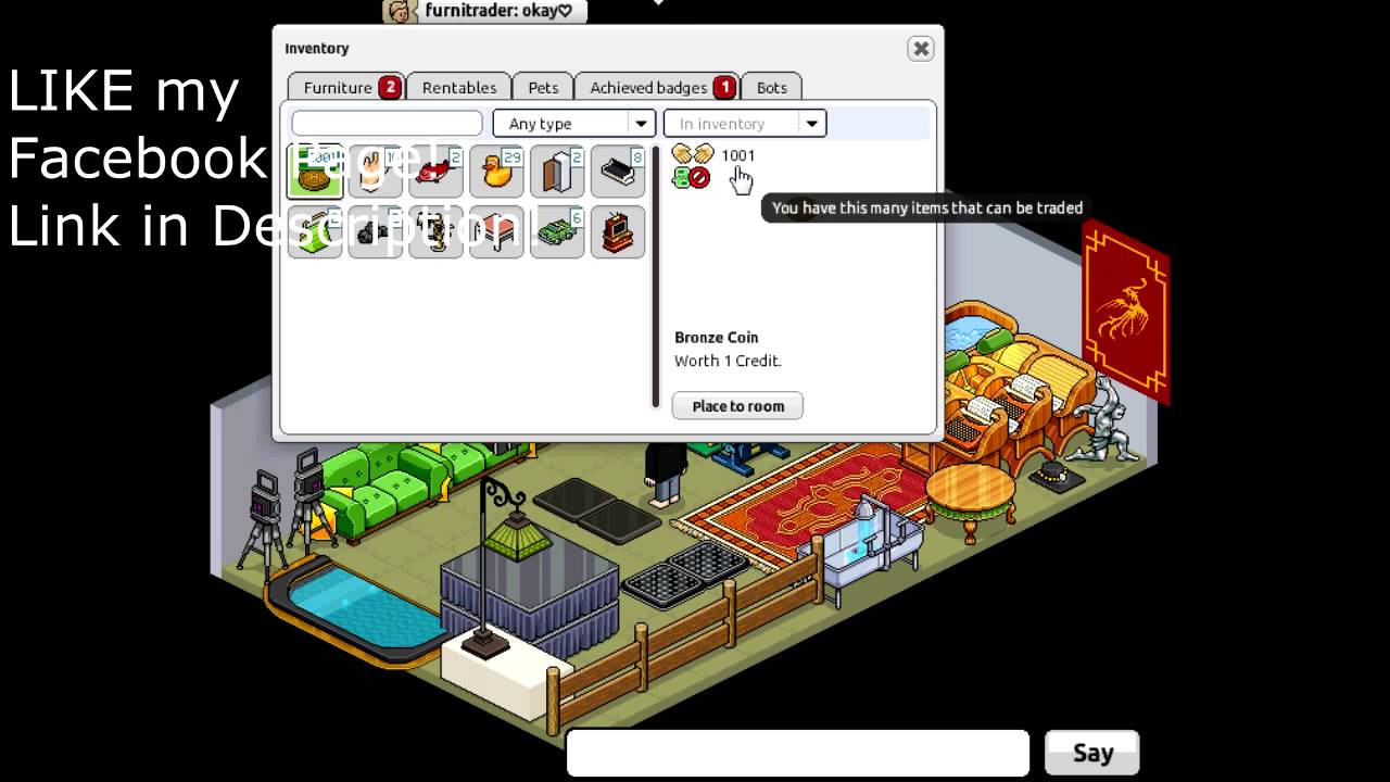 1000 COINS ON HABBO HOTEL! - I'm Rich! - YouTube