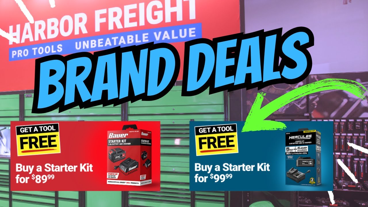 Harbor Freight Starter Kits Get a FREE TOOL - YouTube