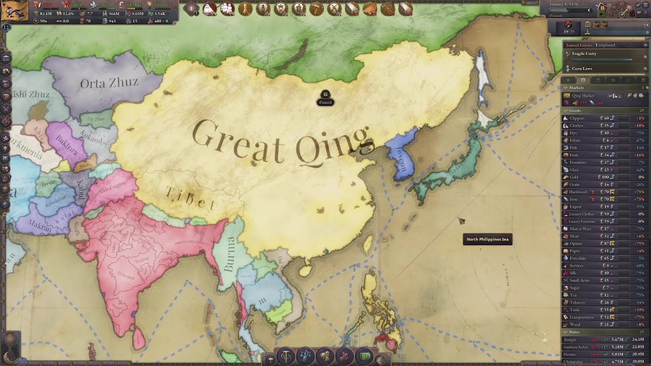 Vic3 Qing Starting Steps - Episode 1 (v1.7) - YouTube