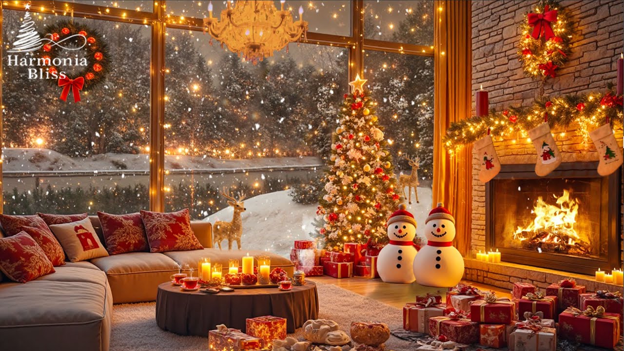 Peaceful Christmas Music for Relaxation - Relaxing Christmas Ambience ...