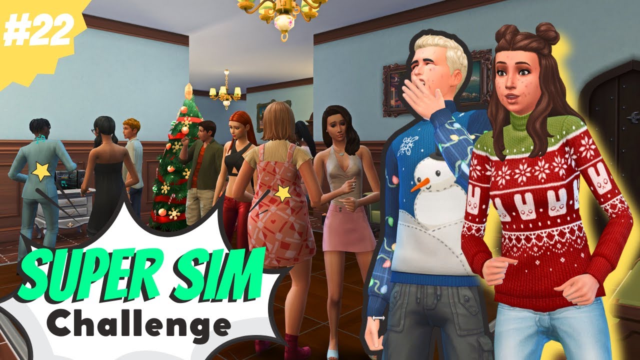 WINTERFEST house party!🎄| Sims 4 Super Sim Challenge (part 22) - YouTube