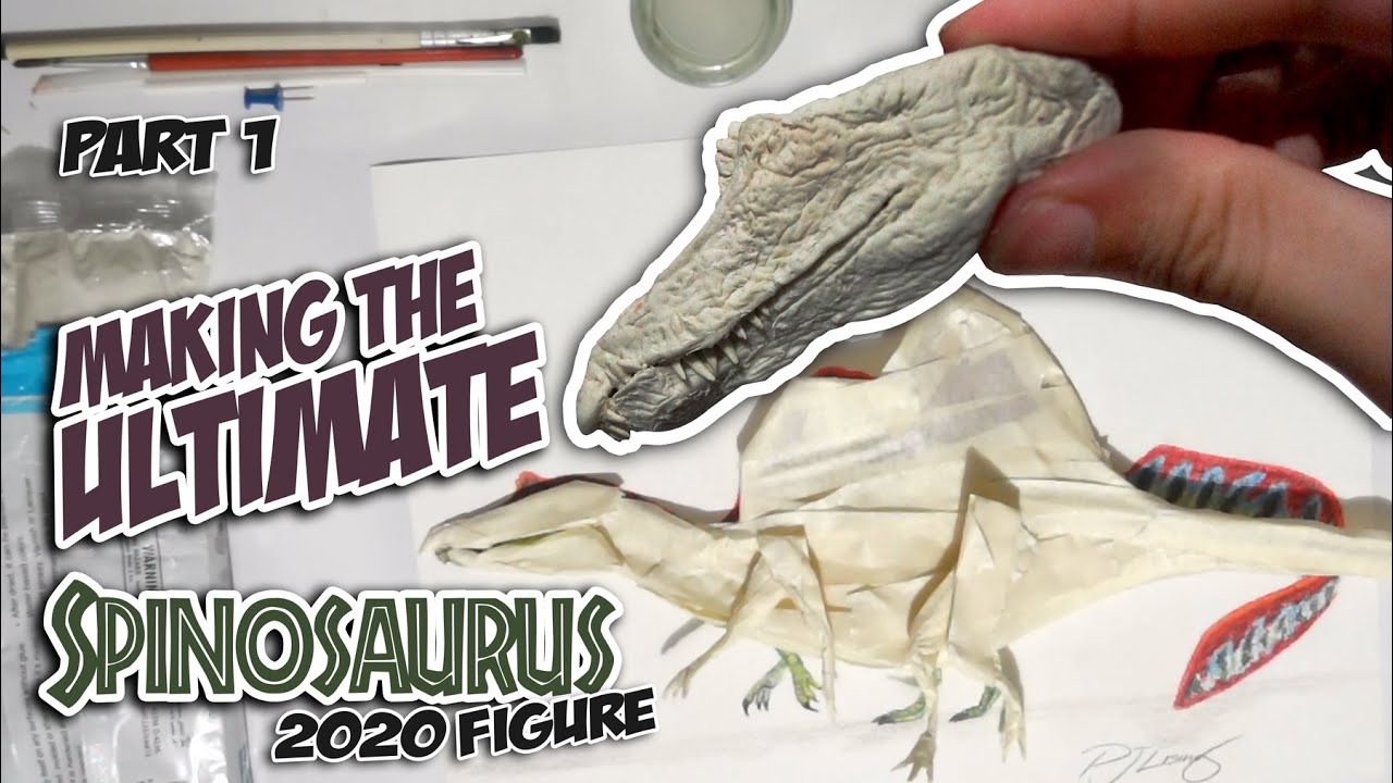 HOW TO MAKE YOUR OWN SPINOSAURUS FIGURE STEP 2 | MAKING BASE & HEAD ...